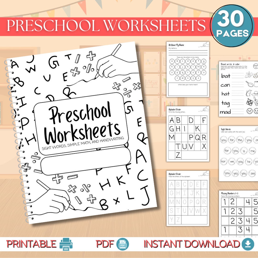 Preschool Worksheets, Preschool Coloring Activities, Kindergarten ...