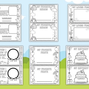 All About Me Mini Booklet, Printable Back to School Mini Book, Back to ...