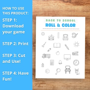 Back to School Printable Games Bundle, First Day of School Classroom ...