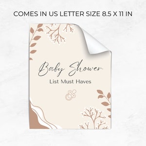 Boho Baby Shower Checklist, Baby Shower Planner, Baby Shower Game Ideas ...