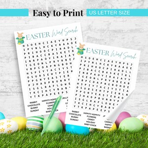 Easter Word Search Game, Printable Easter Game, Kids & Adult Easter ...