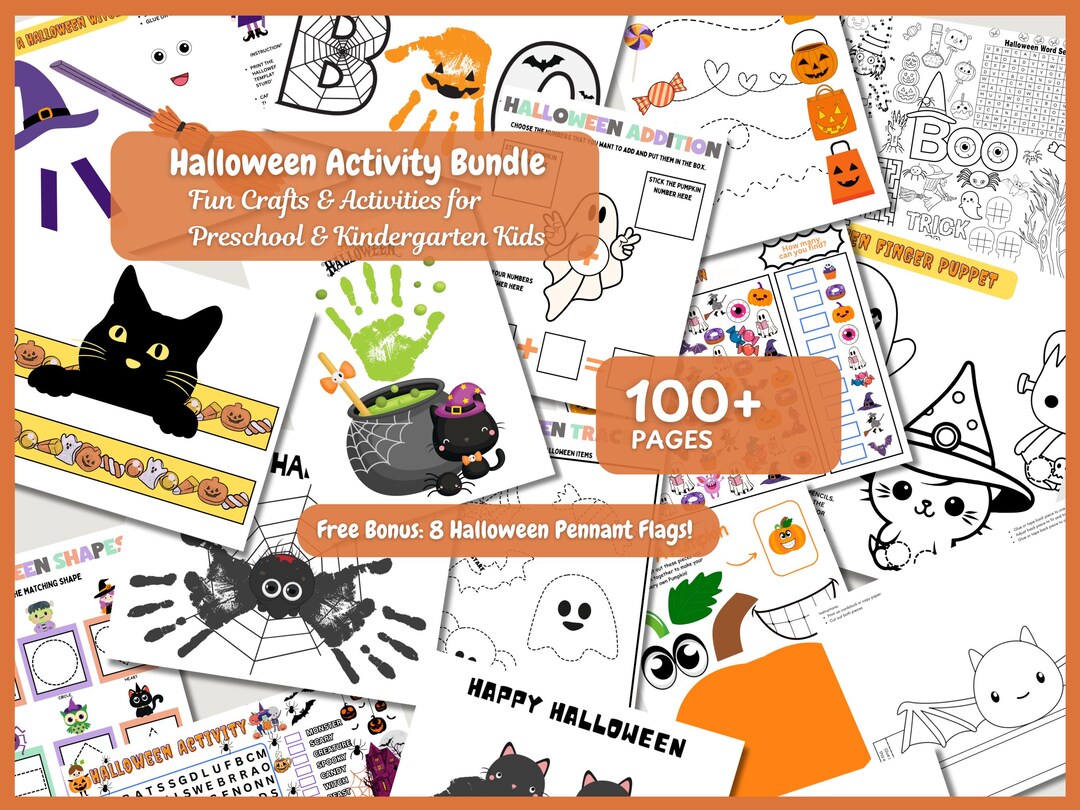 Halloween Preschool & Kindergarten Activity Bundle – Printable Learning ...