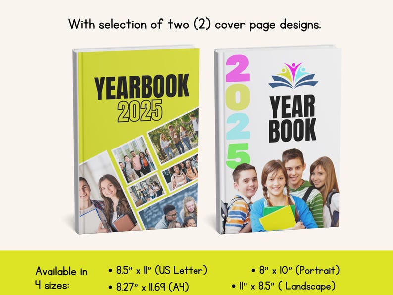 Editable School Yearbook Template, Senior Memory Collage Layout Canva ...