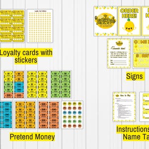 Lemonade Stand Shop Pretend Play Printable, Dramatic Play Classroom ...