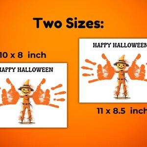 Scarecrow Handprint Art Craft, Printable Halloween Craft, Baby First ...