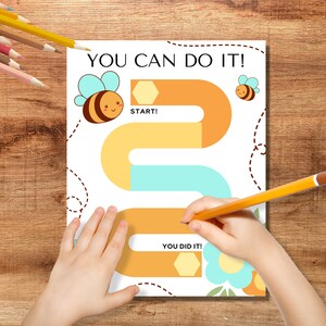 Printable Kids Reward Chart, Toddler Reward Chart, Bees Flowers Reward ...