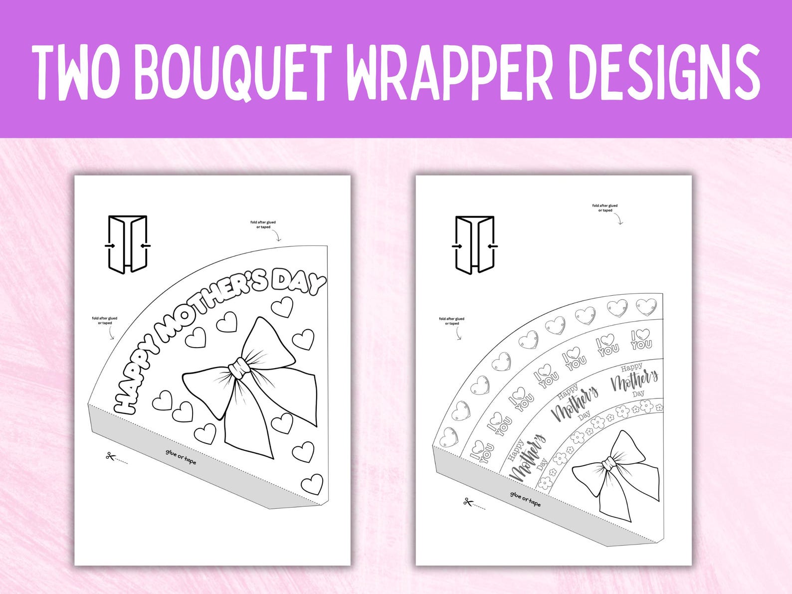 Mother's Day Build a Bouquet Craft, Mother's Day Printable Craft ...