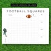 Football Squares Games Printable & Editable Canva Template, Football ...