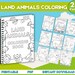 Land Animal Coloring Pages for Kids, Printable Animal Coloring Pages ...