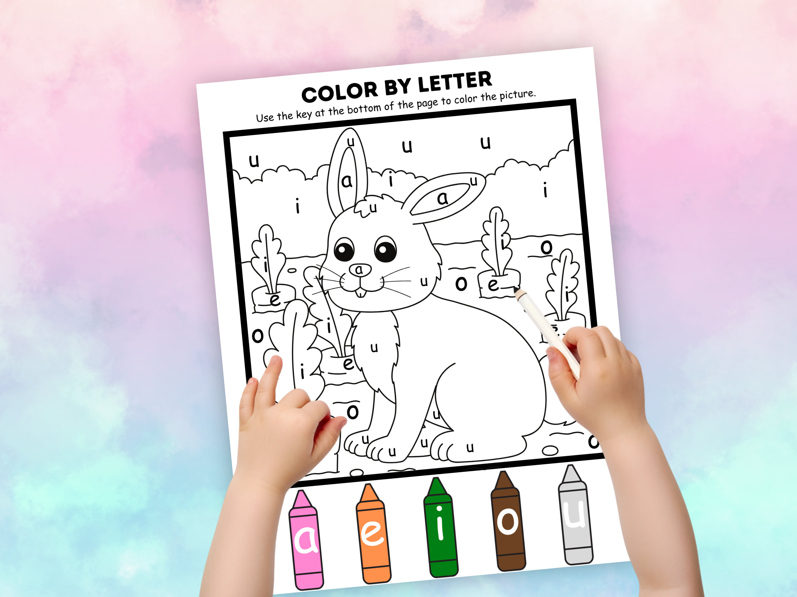 Color by Letter Activity Pack, Animal Coloring Pages, Kids Printable ...