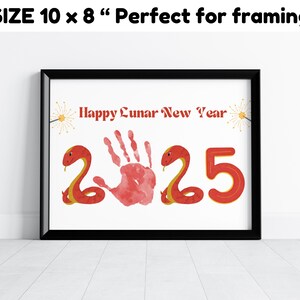 Lunar New Year Handprint Art, Chinese New Year Handprint Craft Keepsake ...