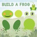 Spring Cut & Glue Activity, Build a Frog Printable for Kids, Preschool ...