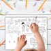 Back to School Placemats, Educational Activities, First Day of School ...