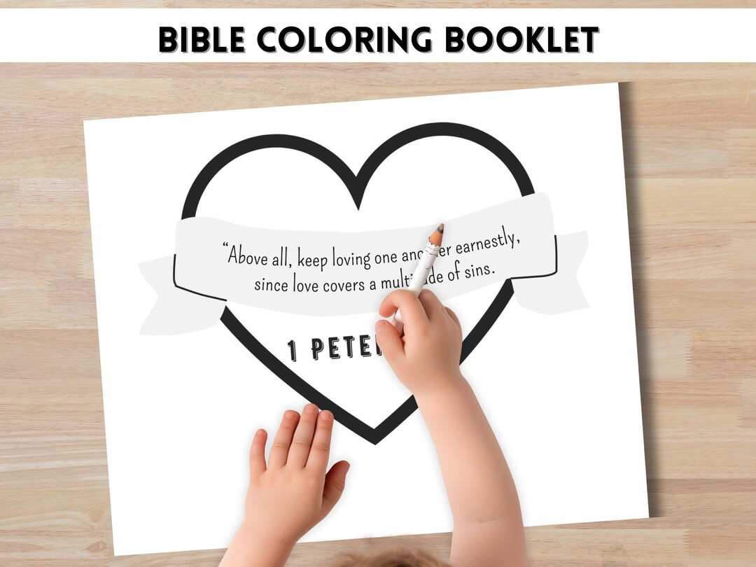 Bible Verse Coloring Pages, Lord's Prayer Coloring Book Craft, Kids ...