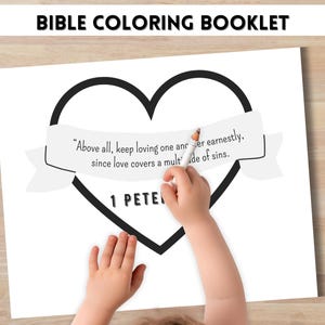 Bible Verse Coloring Pages, Lord's Prayer Coloring Book Craft, Kids ...