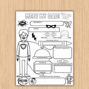 Father's Day Coloring Pages, Super Hero Dad Coloring Pages, Father's ...
