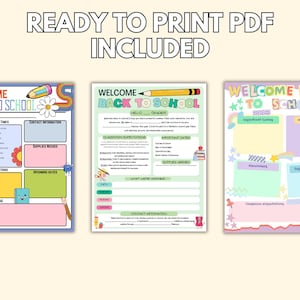 Editable Back to School Newsletters, Printable Classroom Welcome Letter ...