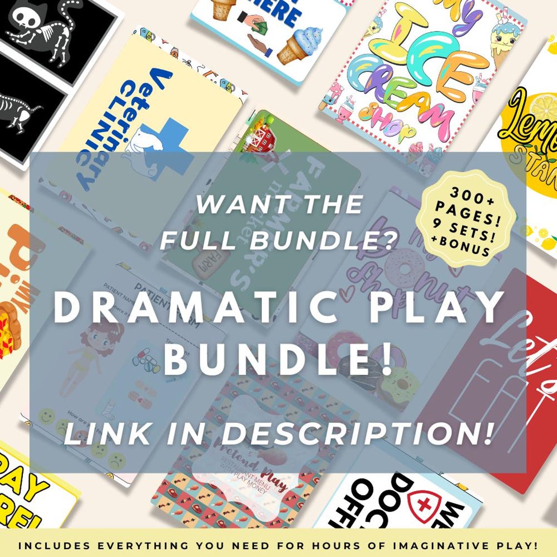 Library Dramatic Play Kit, Library Pretend Play Printables, Reading ...