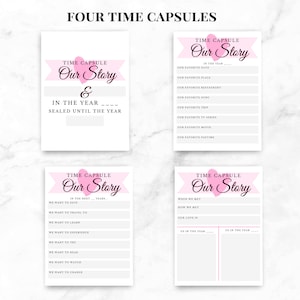 Couple Time Capsules Editable Template, Valentine's Time Capsule Sign ...