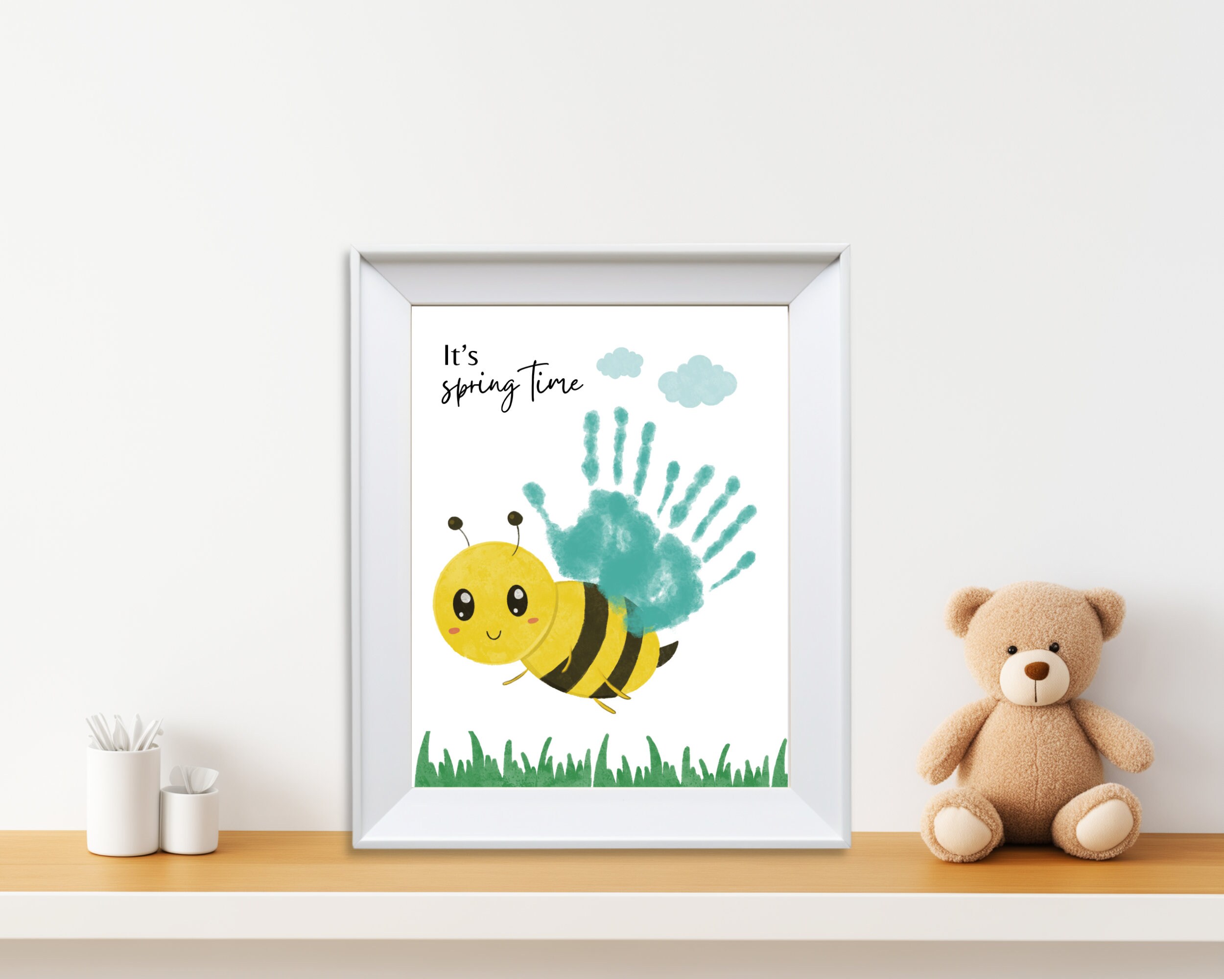 Spring Handprint Art Craft, Memory Art Keepsakes, Preschool Daycare ...
