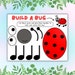 Spring Cut & Glue Activity, Build a Bug Cut and Glue Craft, Printable ...
