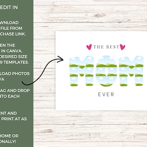 Best Mom Custom Photo Collage, Mom Photo Frame, Custom Gift for Mom ...