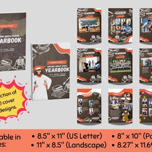 Middle School Yearbook Template, Printable Memory Book, Student ...