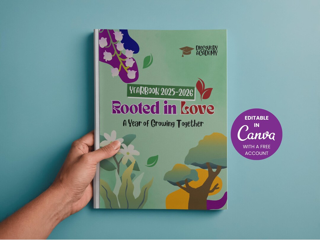 Editable Elementary Yearbook Template, 31 Pages (digital Download) - Etsy