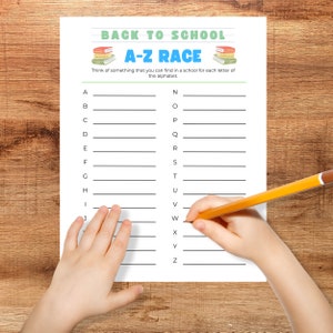 Back to School Printable Games Bundle, First Day of School Classroom ...