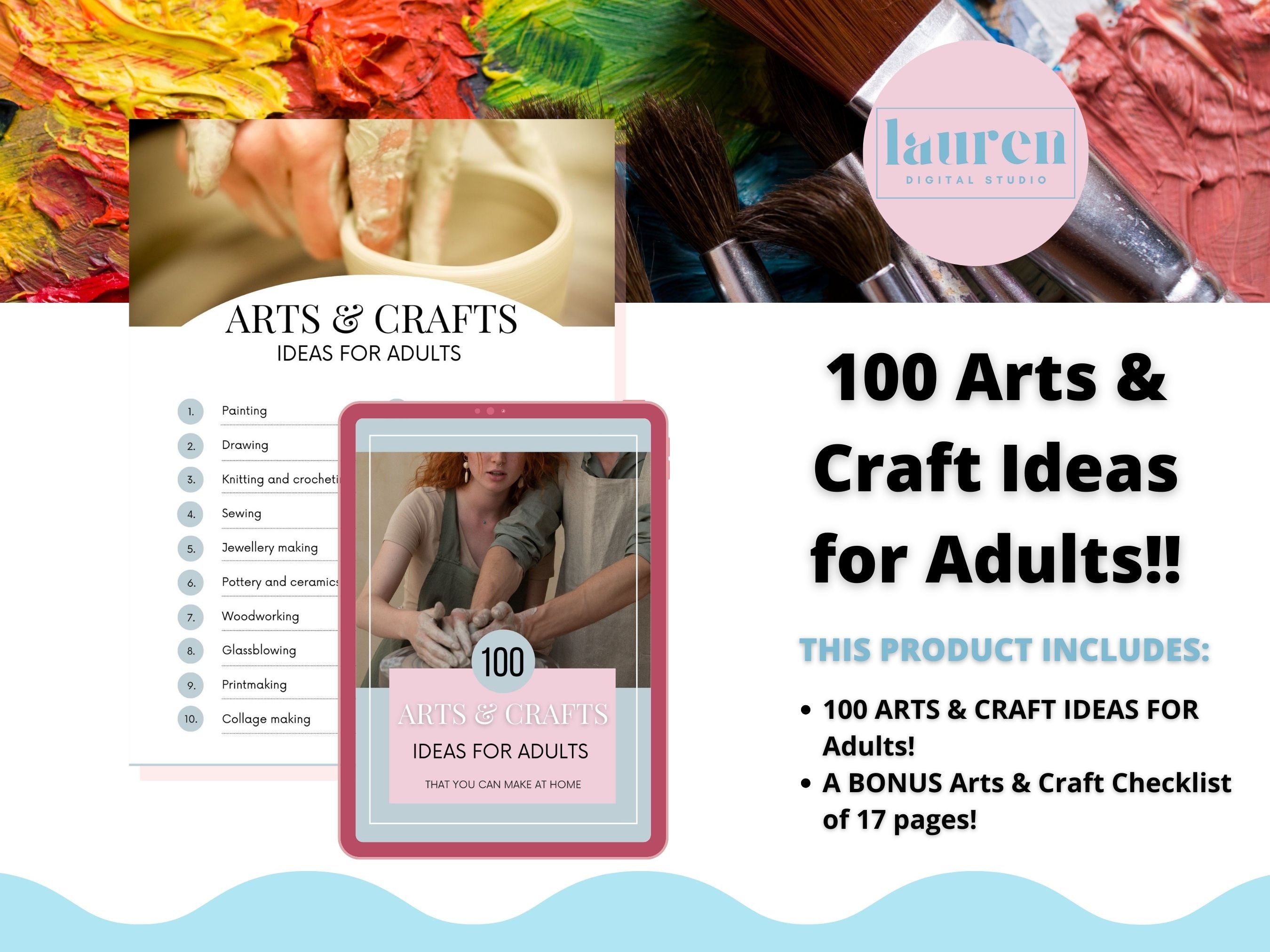 Arts & Craft Ideas for Adults Printable 100 Inspiring Craft - Etsy Canada