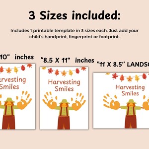 Scarecrow Handprint Art Craft, Fall Harvesting Handprint Craft Autumn ...