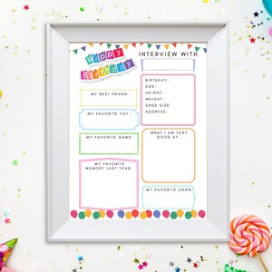 Printable Happy Birthday Time Capsules Set, Birthday Editable Time ...