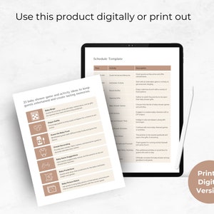 Boho Baby Shower Checklist, Baby Shower Planner, Baby Shower Game Ideas ...