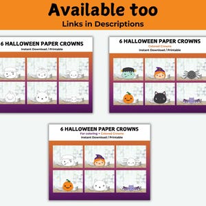Spider Paper Crown Template, Halloween Printable Paper Crown, Halloween ...