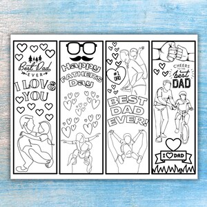 Father's Day Printable Bookmarks, Father's Day Crafts for Kids, Best ...