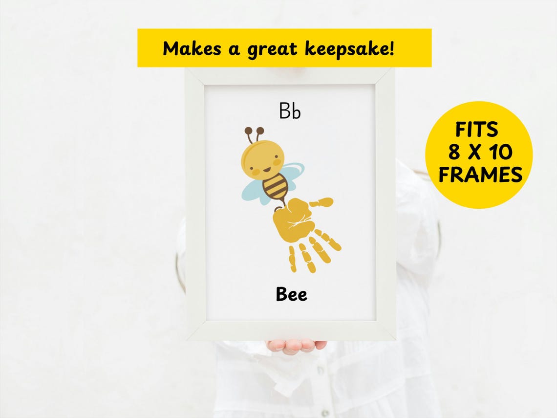 Animal Alphabet Handprint Art Craft Bundle, A-Z Alphabet Footprint Art ...