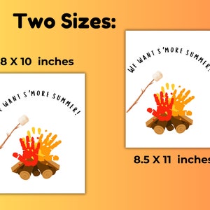 Smore Handprint Craft, Campfire DIY Handprint Art, Memory Baby Keepsake ...