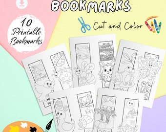 Easter Bookmarks, Spring Printable Bookmarks, Spring Crafts for Kids ...