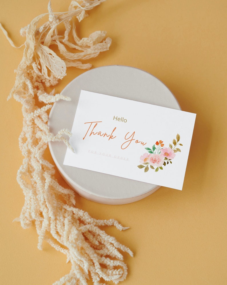 Tarjetas de agradecimiento imprimibles Plantilla empresarial - Etsy México