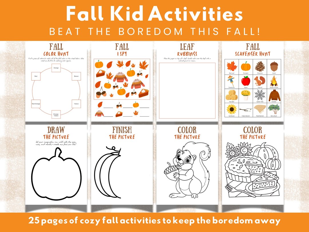 Fall Kids Activities, Fall Printable Activity, Autumn Activities, Fall ...