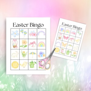 Easter Bingo Cards for Kids and Adults, Printable Easter Games, Easter ...