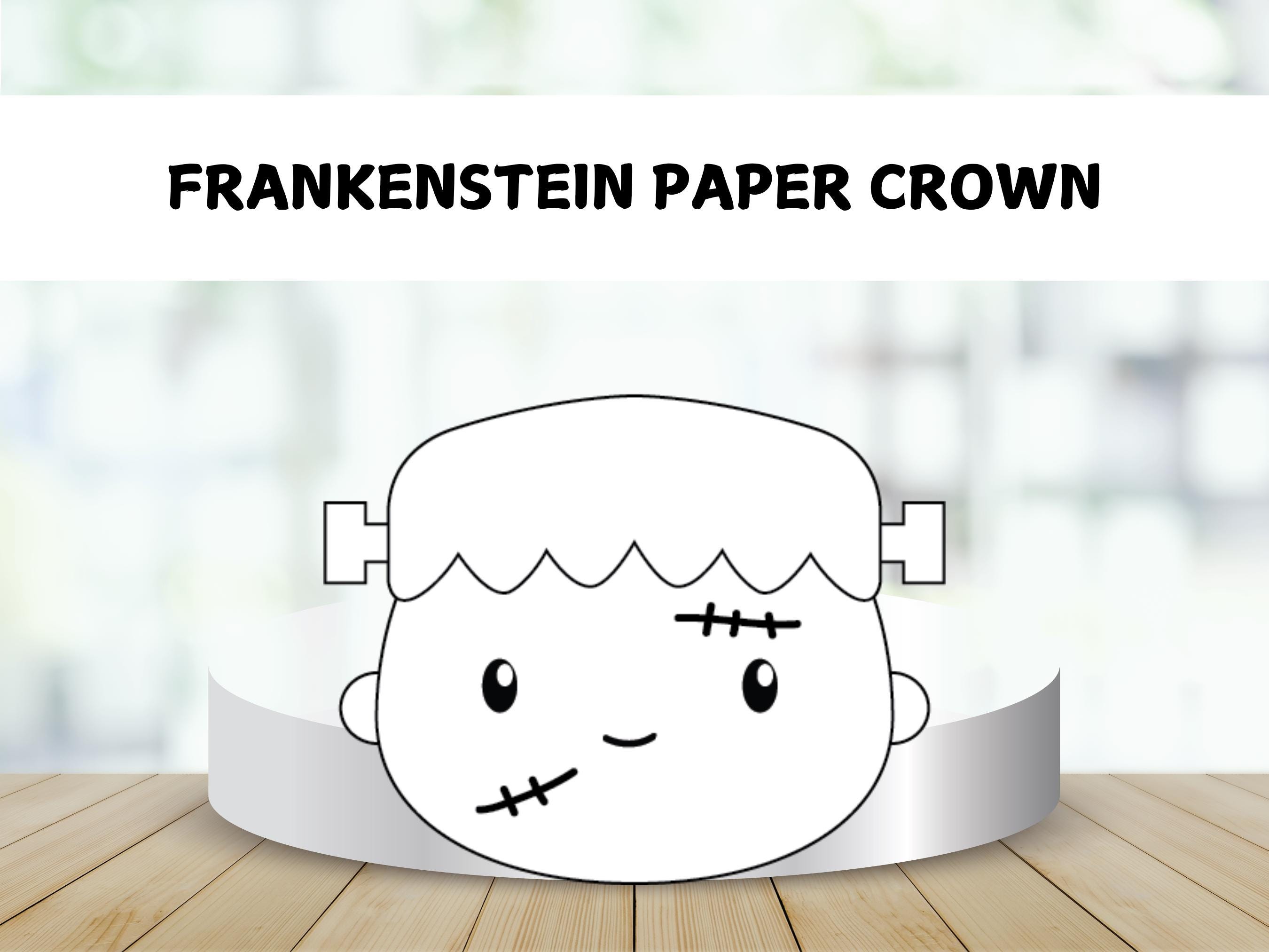 Halloween Paper Crowns Printable, Halloween Party Hats, Kids Halloween ...