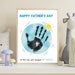 Father's Day Handprint Art Craft, Memory Art Keepsake for Dad, Best Dad ...