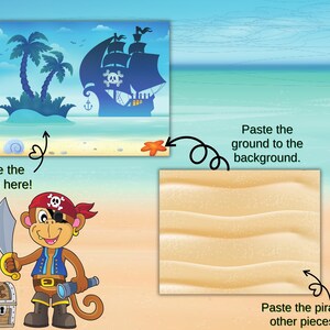 Pirate Diorama Craft, Printable Pirate Activities for Kids, Pirate ...