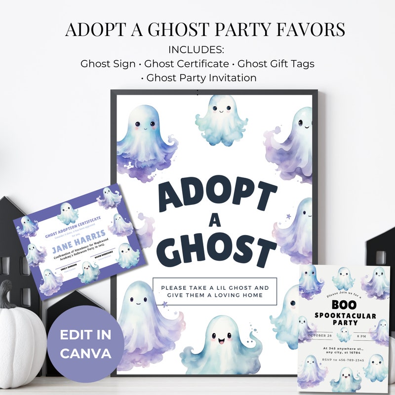Adopt a Ghost - Etsy