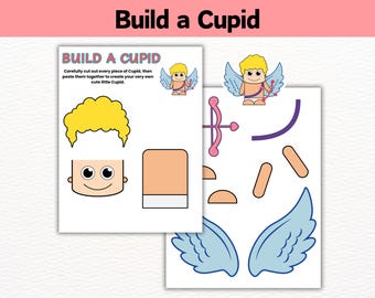Printable Teddy Bear Valentine Craft for Kids, Cut and Paste Preschool ...