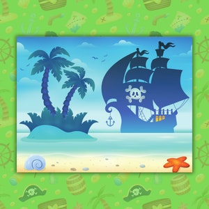 Pirate Kids Diorama Craft Activity, Printable Pirate Activity for Kids ...