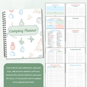 Summer Camping Planner, Printable Camping Binder, Camping Bucket List ...