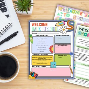 Editable Back to School Newsletters, Printable Classroom Welcome Letter ...