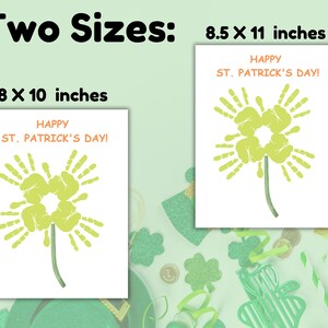 Clover Shamrock Handprint Art, St Patrick's Day Handprint Craft ...